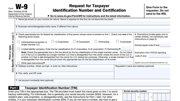 Fillable W9 Form 2025 - Printable W9 Form 2025